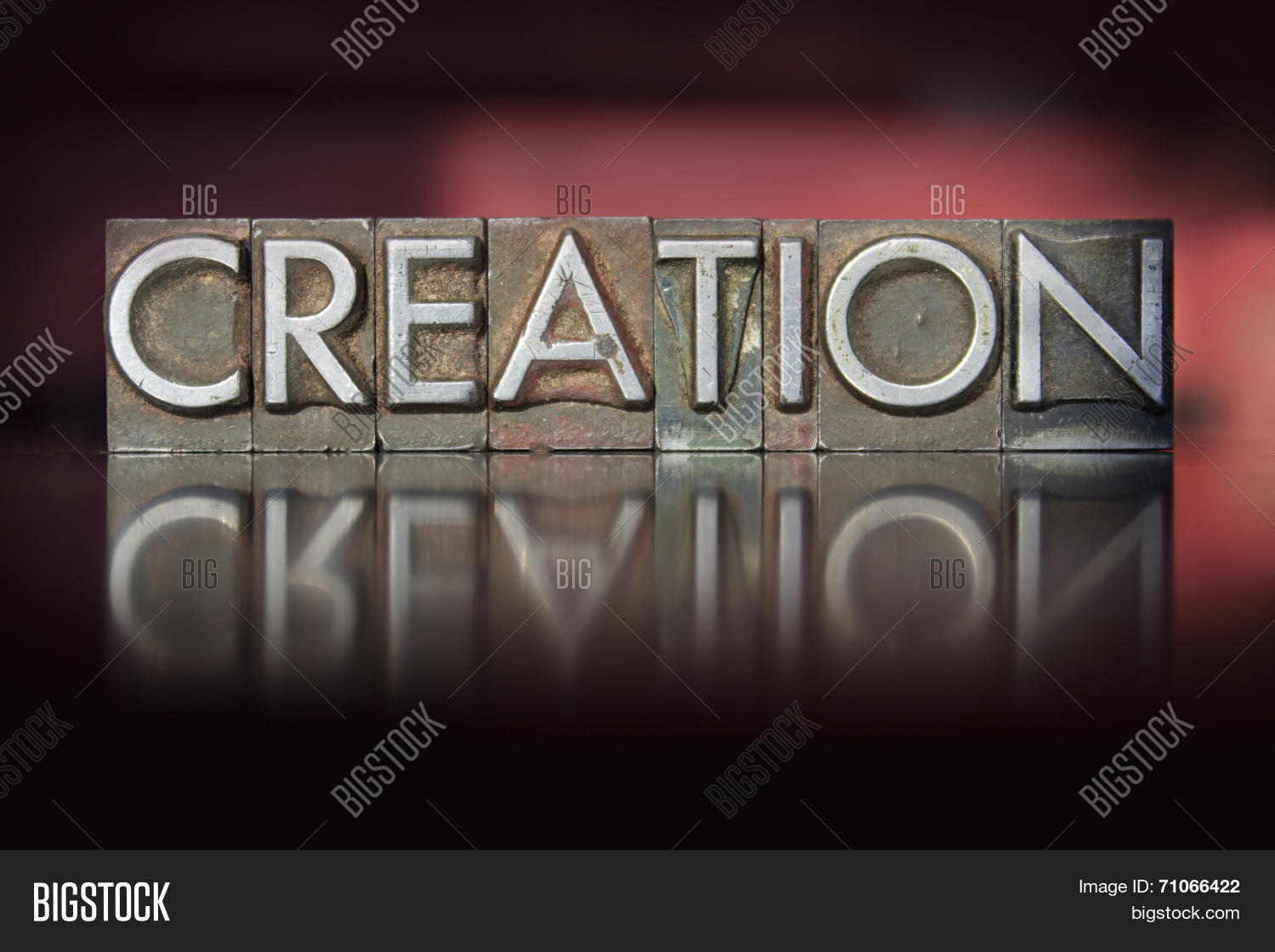 Creation Letterpress Image & Photo (Free Trial) | Bigstock