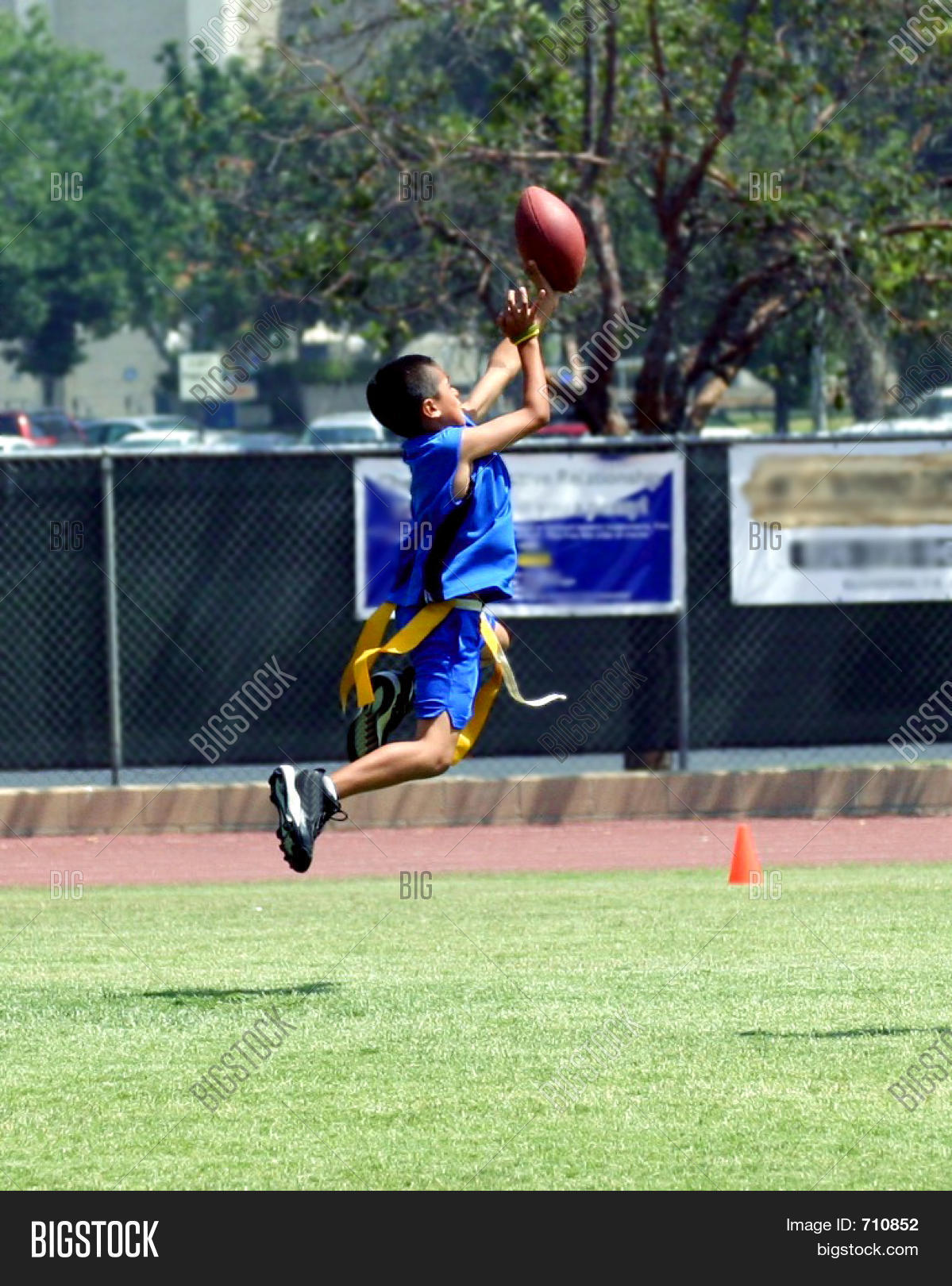Catching Football Air Image & Photo (Free Trial) | Bigstock