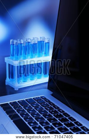 Laptop Test Tubes Image & Photo (Free Trial) | Bigstock