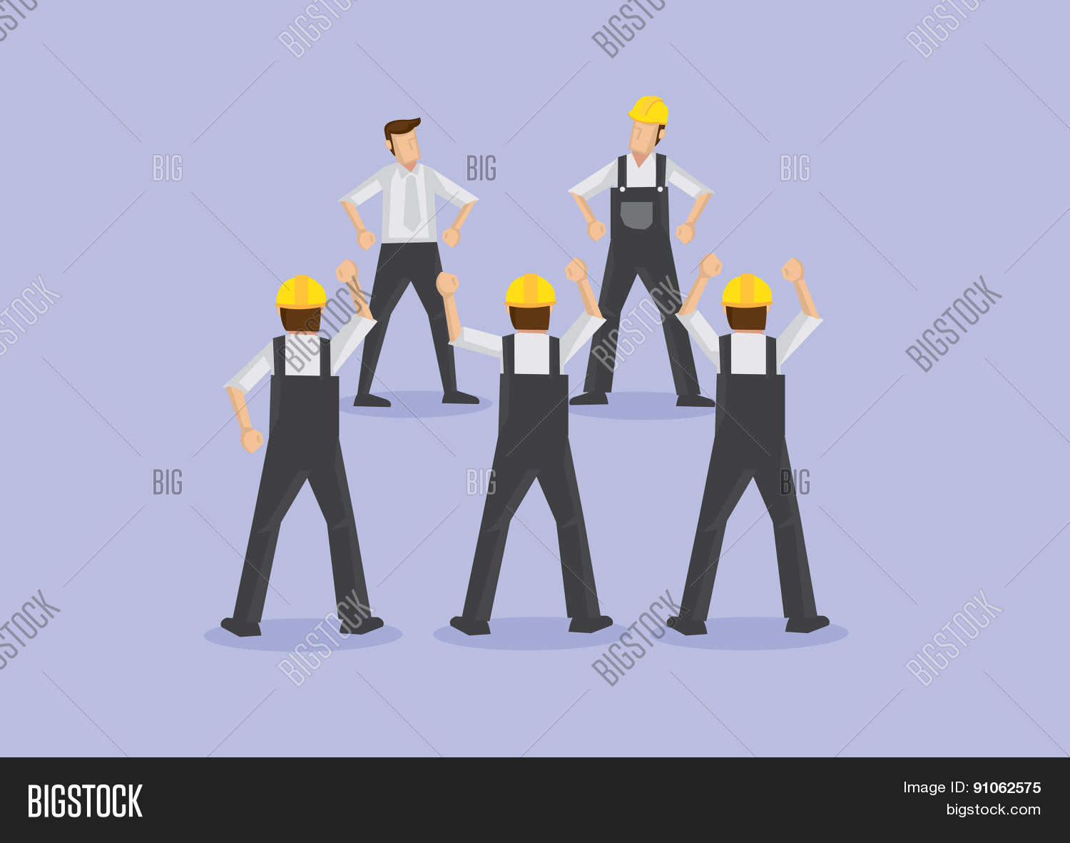 Angry Workers On Vector & Photo (Free Trial) | Bigstock