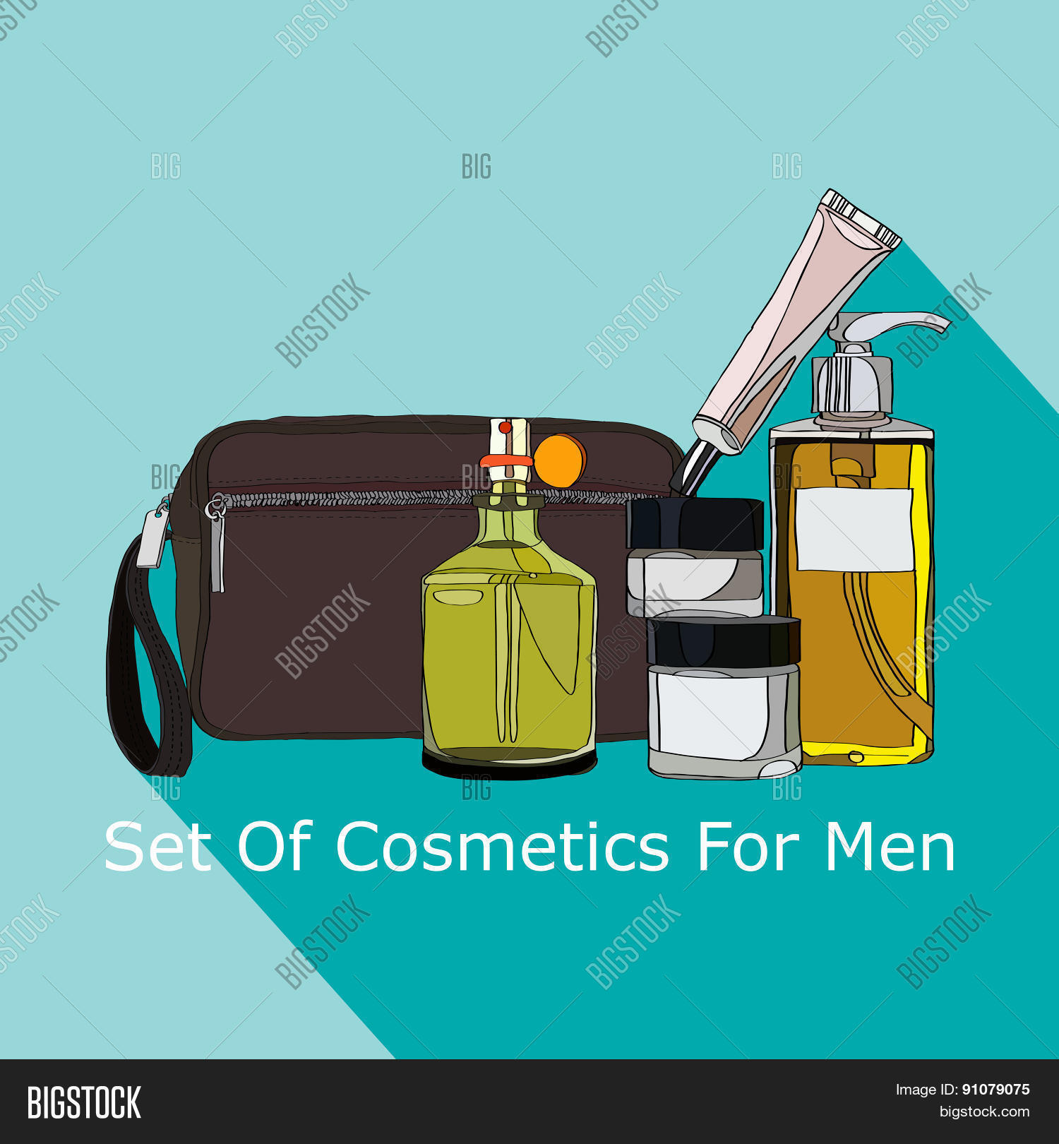 Set Cosmetics Men Vector & Photo (Free Trial) | Bigstock