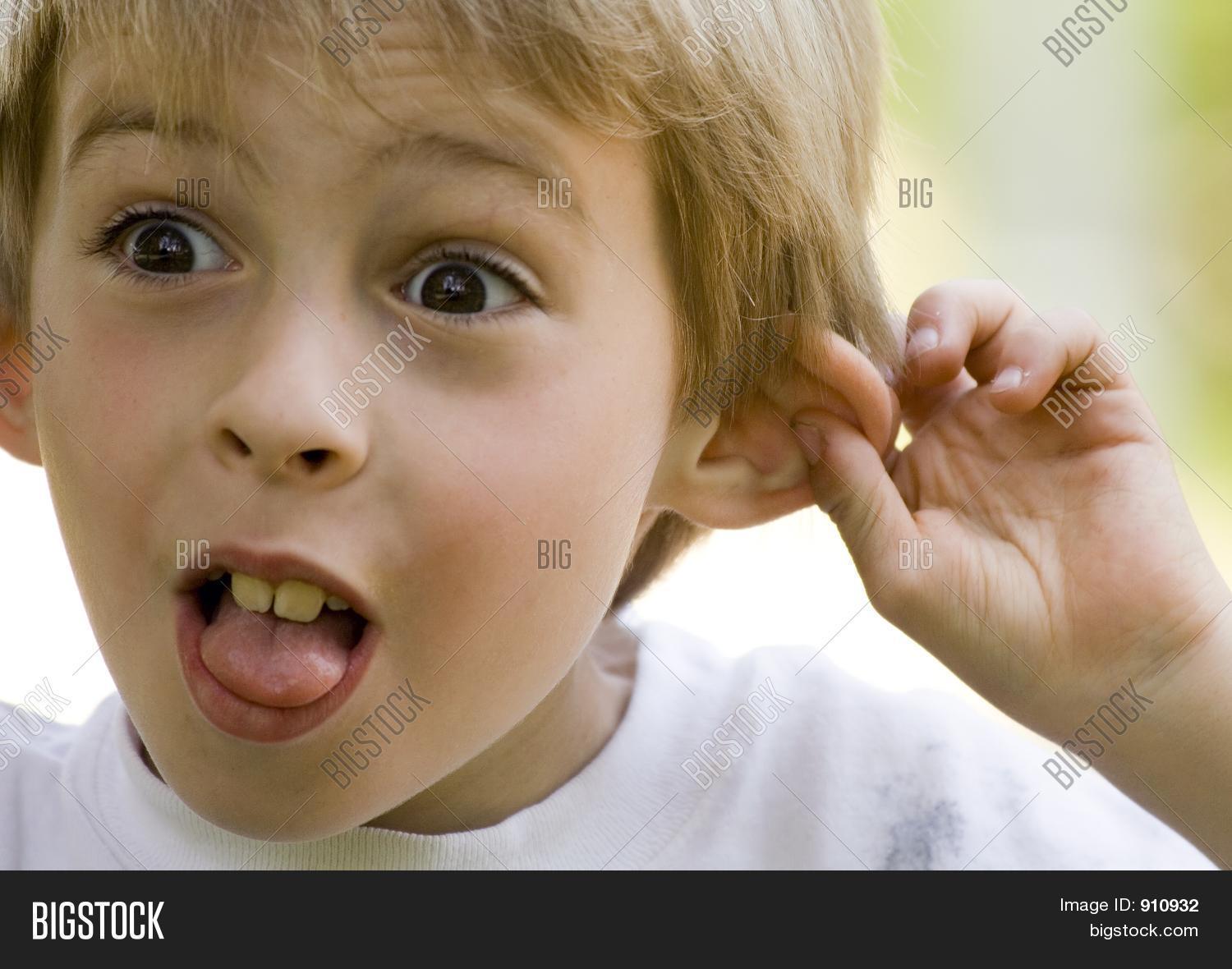 Pulling Ear Image & Photo (Free Trial) | Bigstock