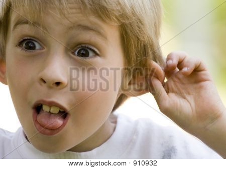 Pulling Ear Image & Photo (Free Trial) | Bigstock