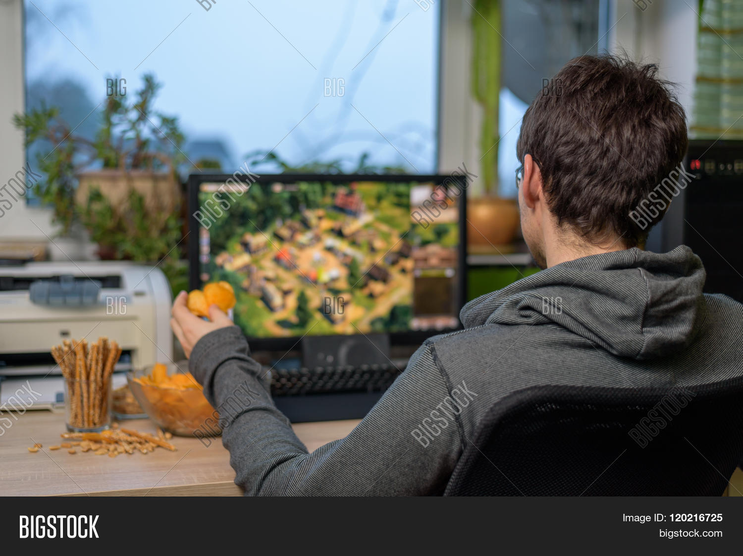 Male Gamer Playing Image & Photo (Free Trial) | Bigstock
