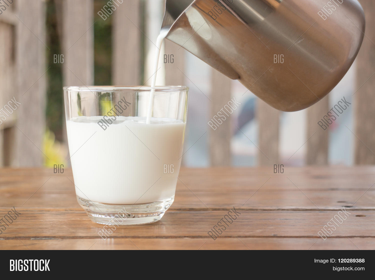 Pour Milk Pitcher Into Image & Photo (Free Trial) | Bigstock