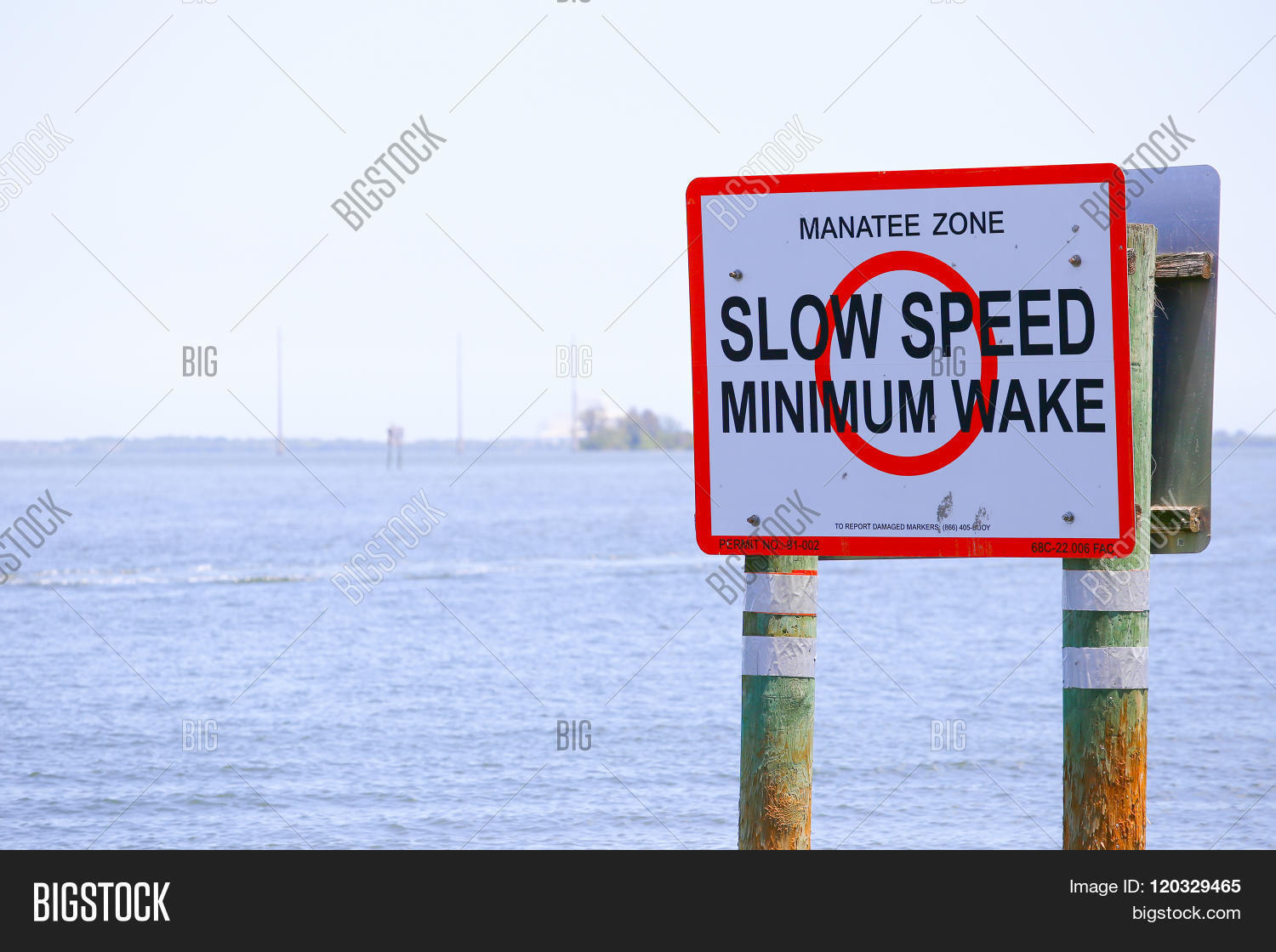 Manatee Zone Marker Image & Photo (Free Trial) | Bigstock