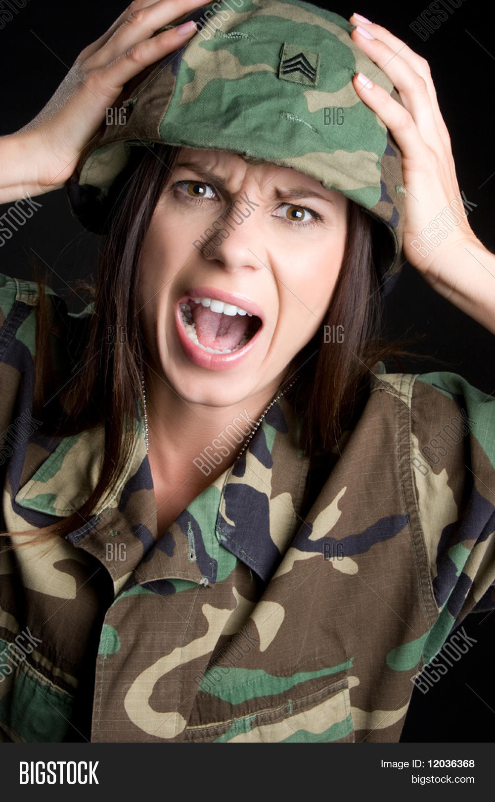 Screaming Military Image & Photo (Free Trial) | Bigstock