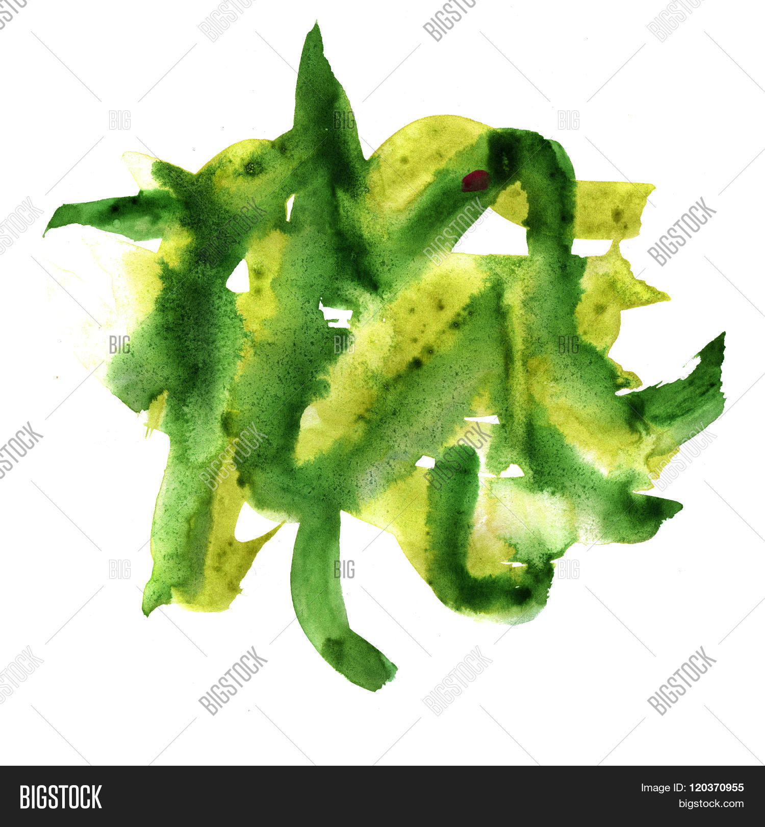 Imagen y foto Watercolor Green (prueba gratis) | Bigstock
