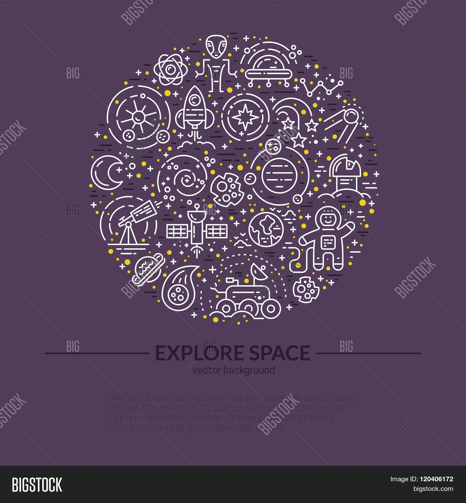 Space Banner Vector & Photo (Free Trial) | Bigstock