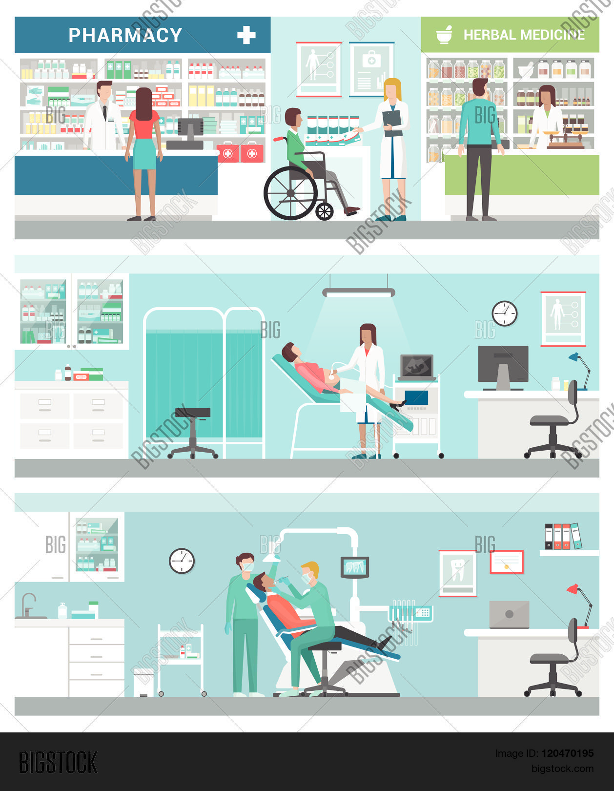 Healthcare Clinics Vector & Photo (Free Trial) | Bigstock