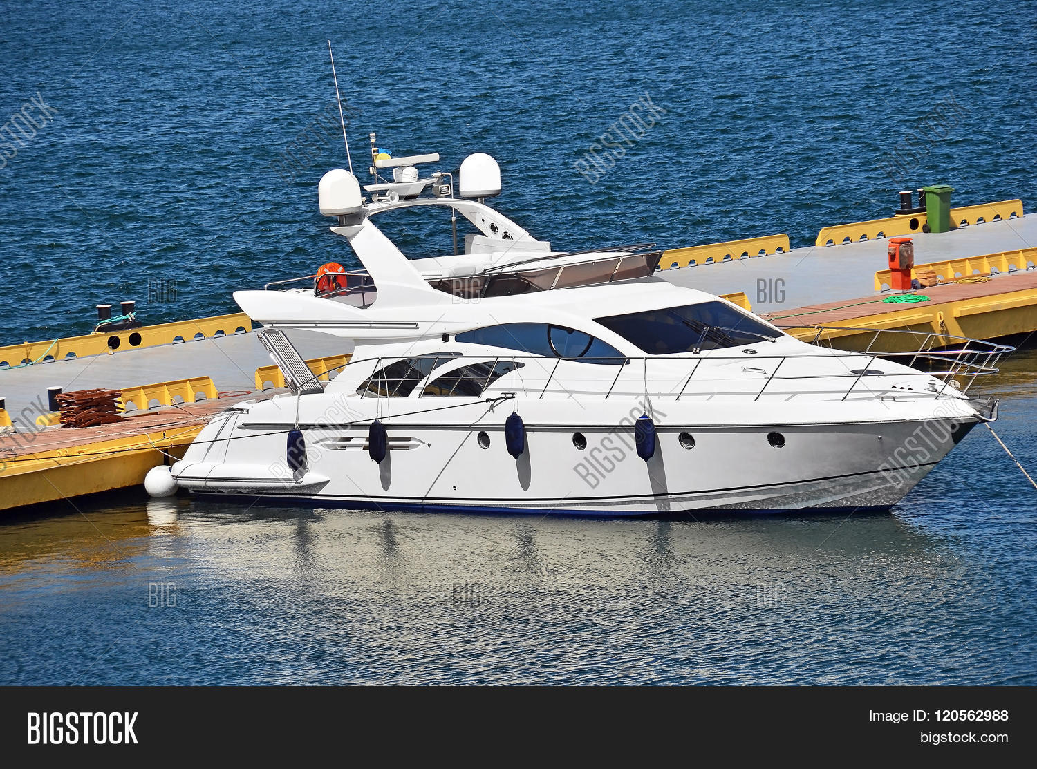 Motor Yacht Jetty Image & Photo (Free Trial) | Bigstock