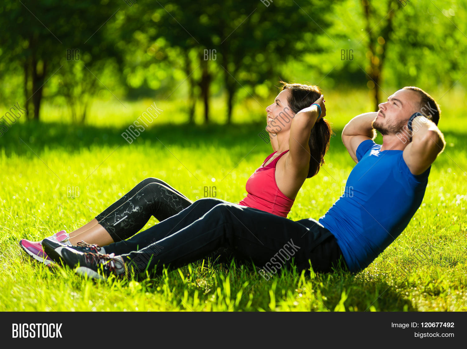 People Working Out Outside