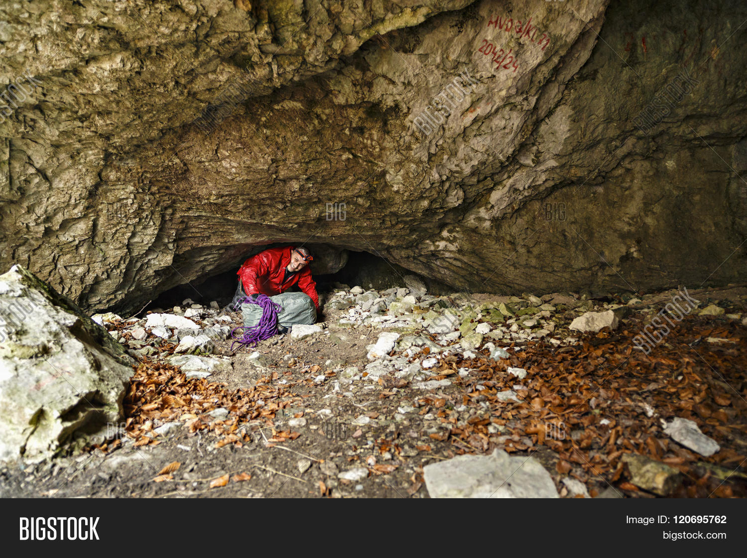 Man Ready Explore Cave Image & Photo (Free Trial) | Bigstock
