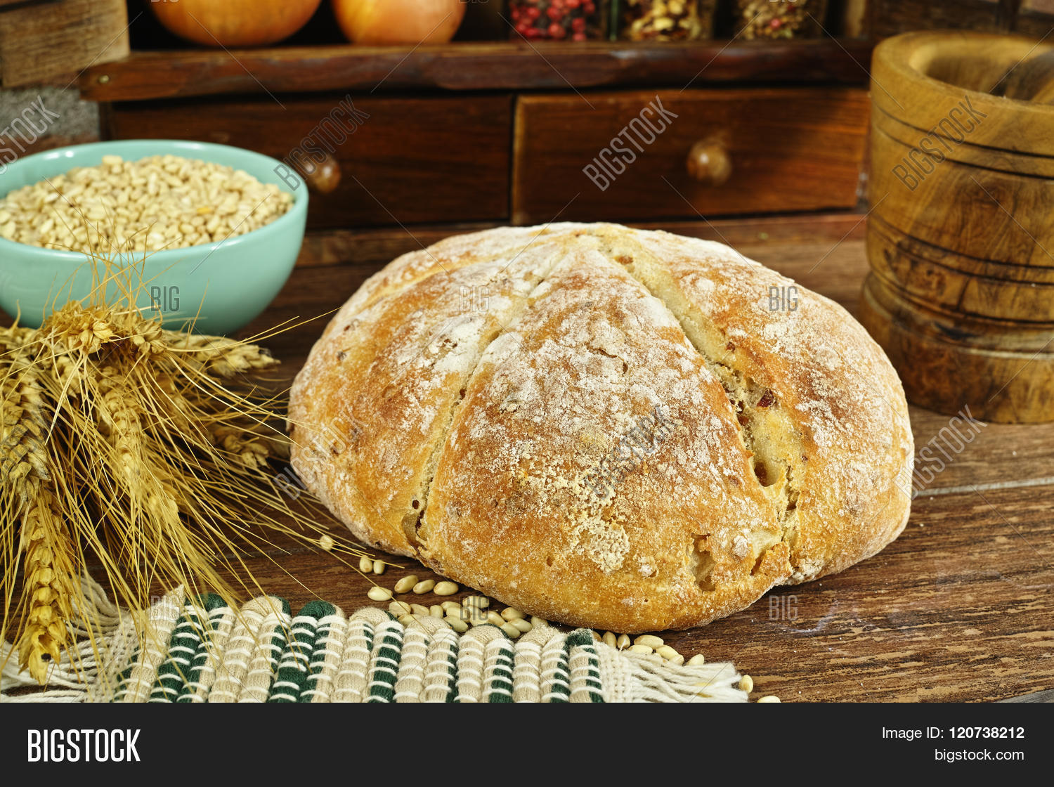 Organic Homemade Bread Image & Photo (Free Trial) | Bigstock