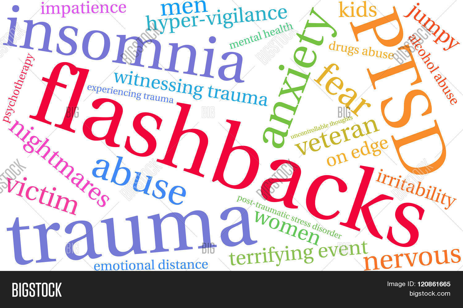 Flashbacks Word Cloud Vector & Photo (Free Trial) | Bigstock
