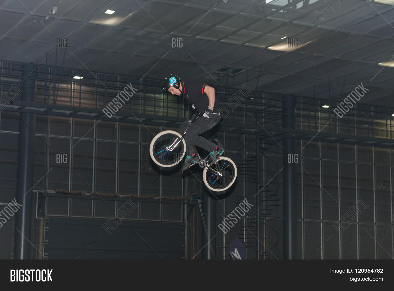 Stuntman Riding Bike Image & Photo (Free Trial) | Bigstock