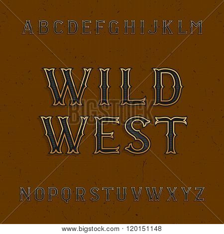 Wild West Alphabet Vector & Photo (Free Trial) | Bigstock