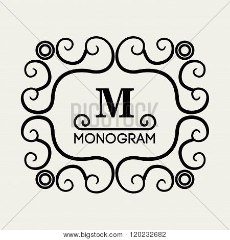 Monogram Background Vector & Photo (Free Trial) | Bigstock
