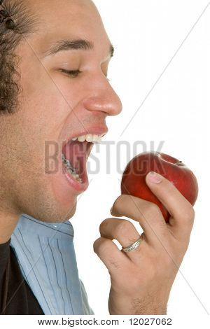 Man Eating Apple Image & Photo (Free Trial) | Bigstock