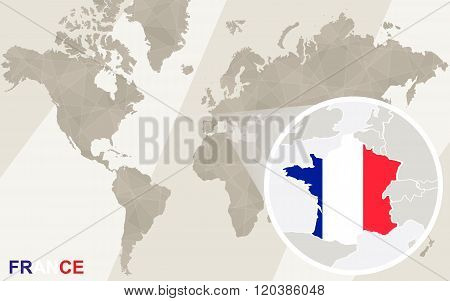 Zoom On France Map Vektörü (Ücretsiz Deneme) | Bigstock