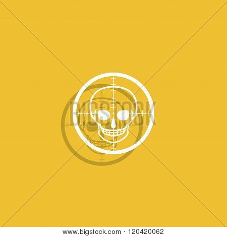 Crosshair Icon Skull Vector & Photo (Free Trial) | Bigstock