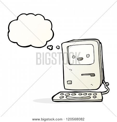 Cartoon Old Computer Vector & Photo (Free Trial) | Bigstock