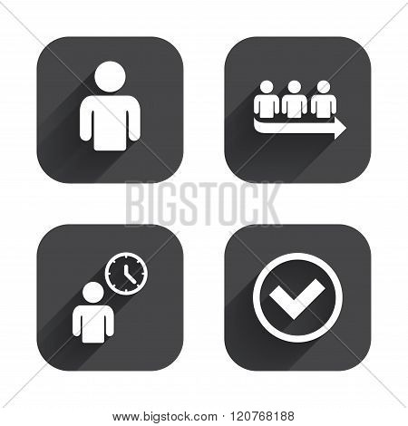 Queue Icon. Person Vector & Photo (Free Trial) | Bigstock
