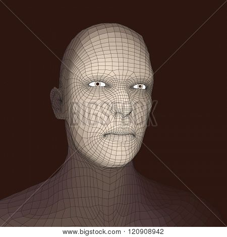 Head Person 3d Grid. Vector & Photo (Free Trial) | Bigstock