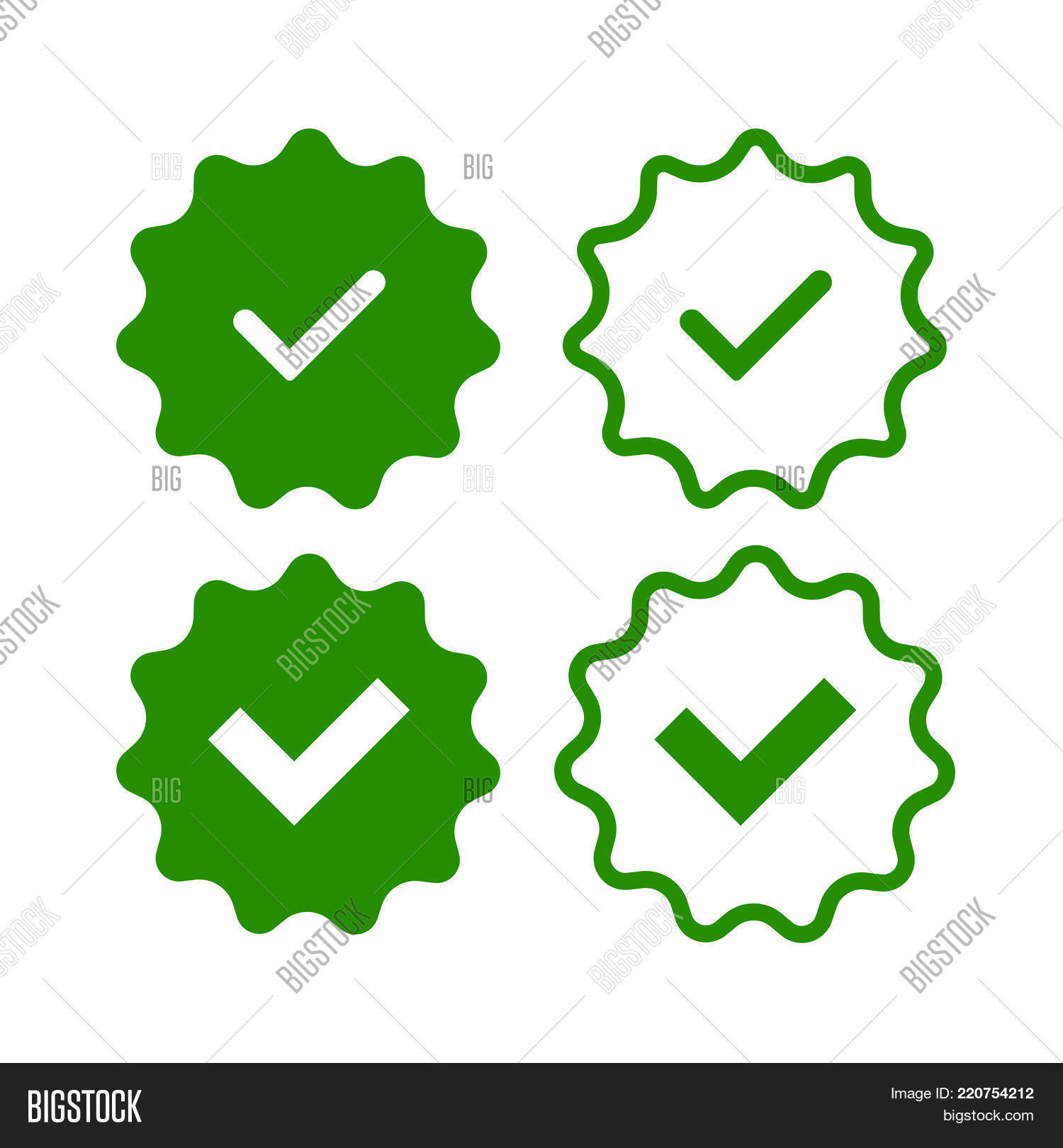 Verified-badges Vector & Photo (Free Trial) | Bigstock