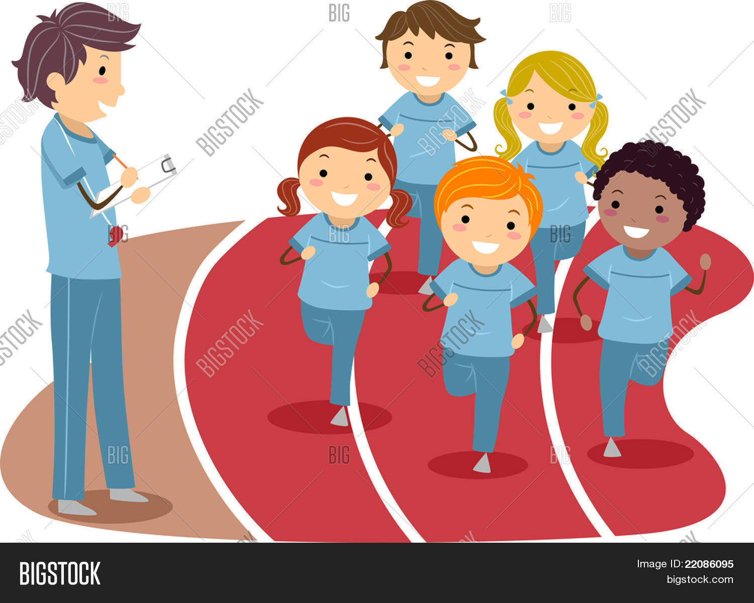 Kids Race Clip Art