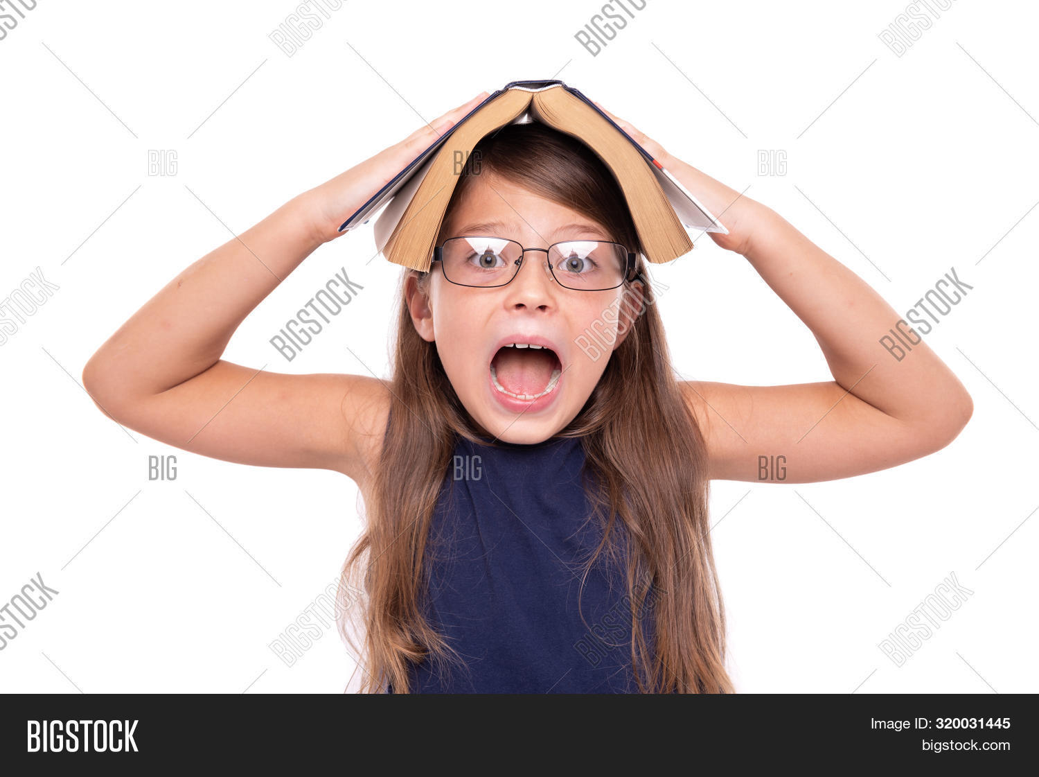 Little Girl Open Book Image & Photo (Free Trial) | Bigstock