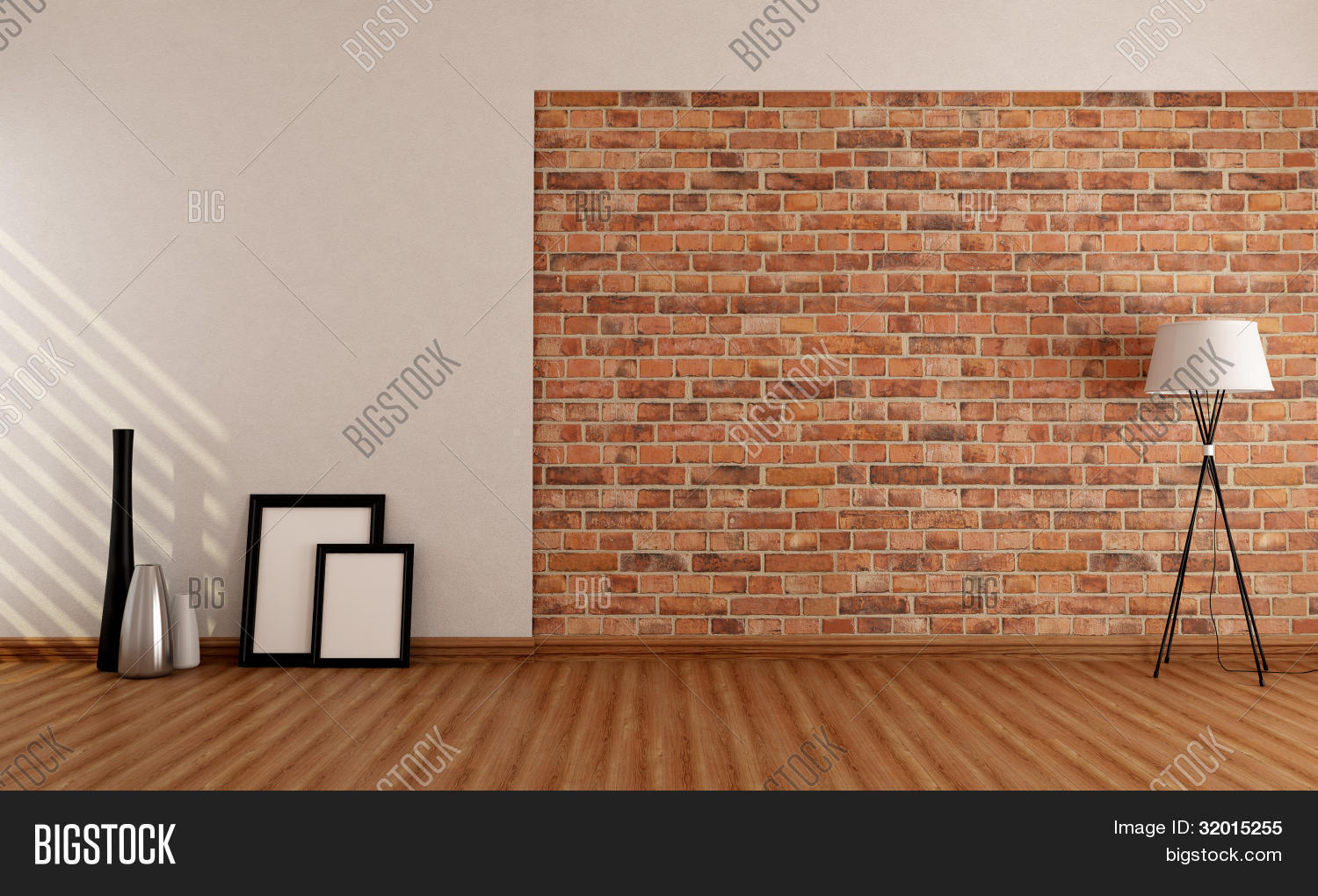 Empty Room Brick Wall Image & Photo (Free Trial) | Bigstock
