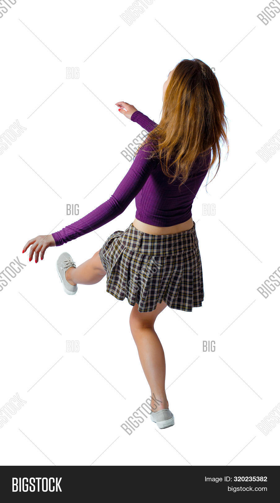Back View Falling Girl Image & Photo (Free Trial) | Bigstock