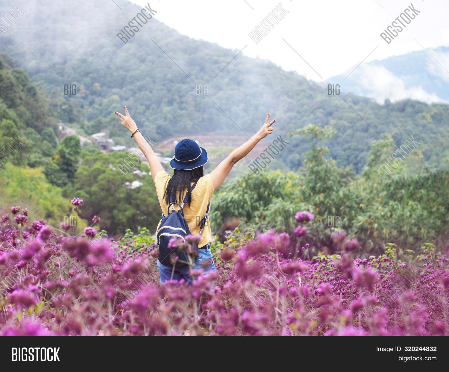 Back View Happy Woman Image & Photo (Free Trial) | Bigstock