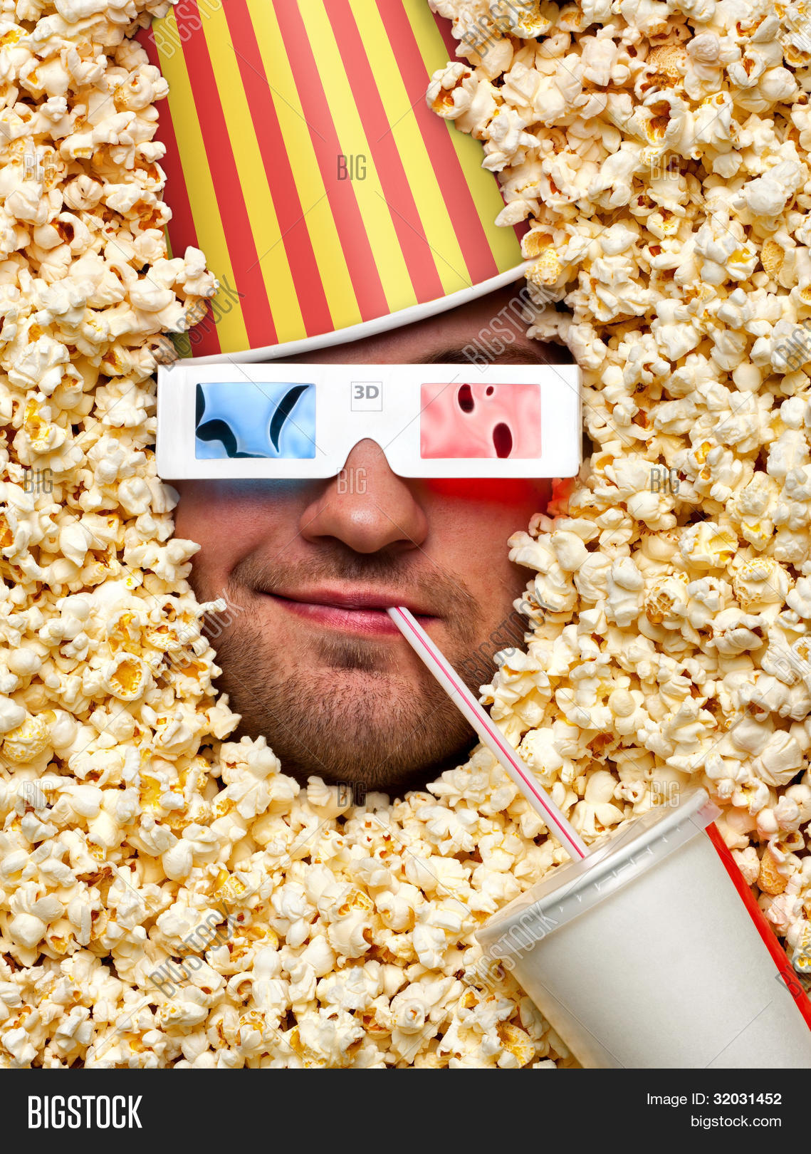 Happy Face Popcorn Image & Photo (Free Trial) | Bigstock