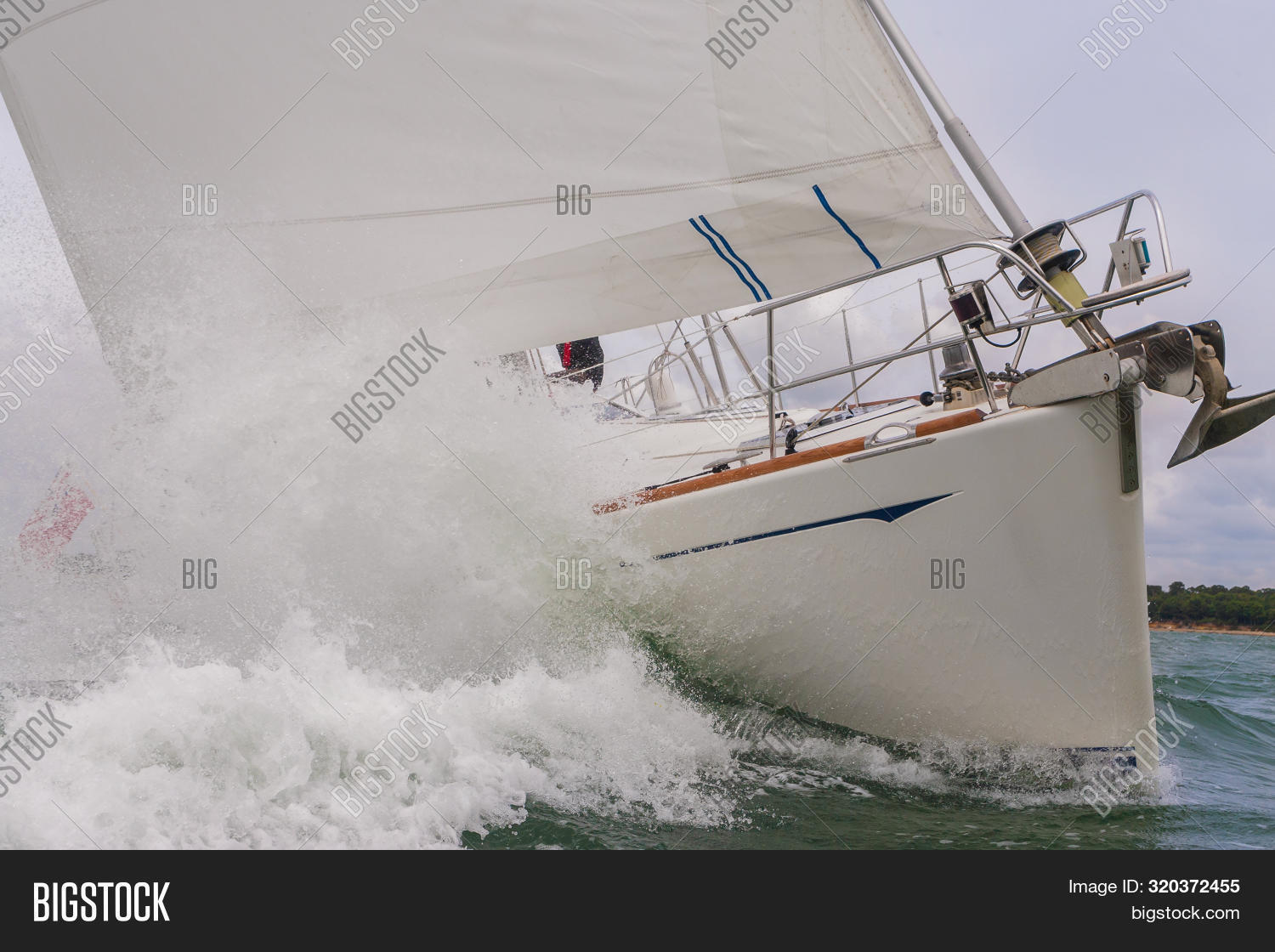 Close Sailing Boat, Image & Photo (Free Trial) | Bigstock