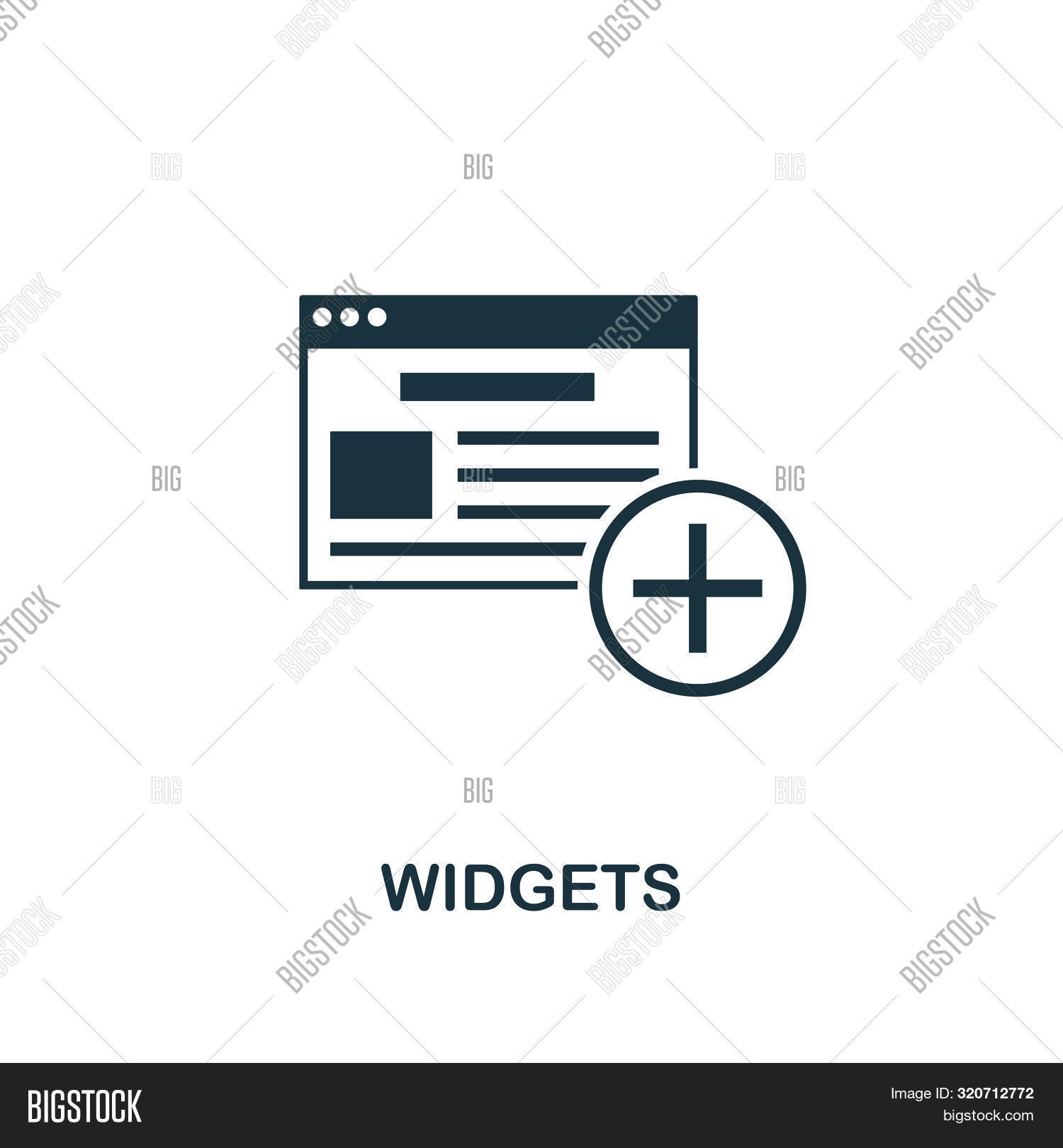 Widgets Icon. Creative Image & Photo (Free Trial) | Bigstock