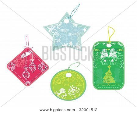 Christmas Price Tags Vector & Photo (Free Trial) | Bigstock