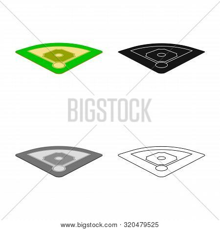 Stock Vector Baseball Field Icon Images, Illustrations & Vectors (Free ...