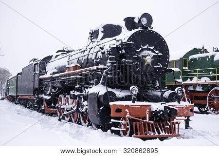 Steam Train Snow. Image & Photo (Free Trial) | Bigstock