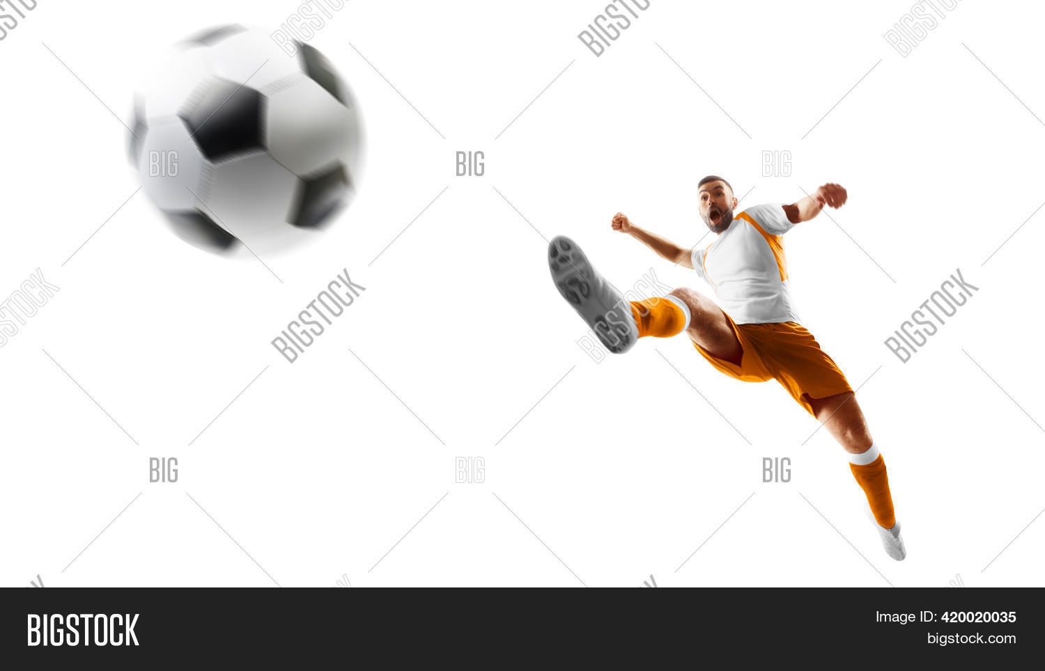Isolated. Soccer Kick Image & Photo (Free Trial) | Bigstock