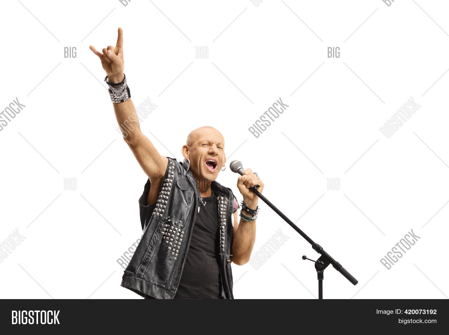 Rock Star Singing On Image & Photo (Free Trial) | Bigstock