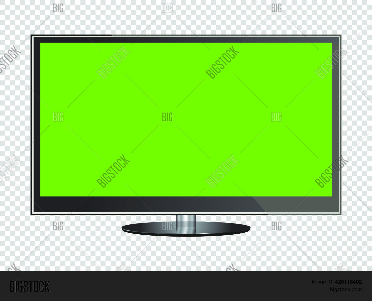 Realistic Tv Lcd Vector & Photo (Free Trial) | Bigstock