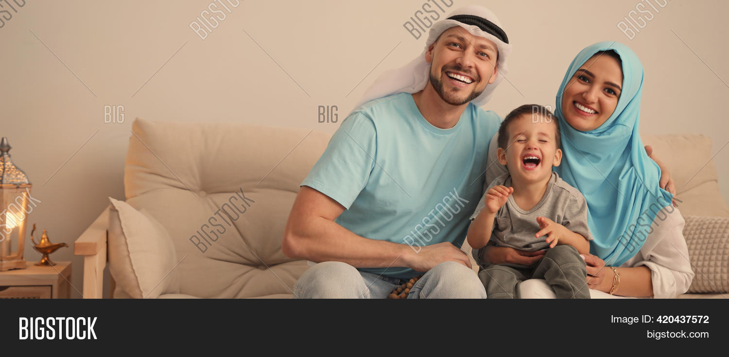 Happy Muslim Family On Image & Photo (Free Trial) | Bigstock