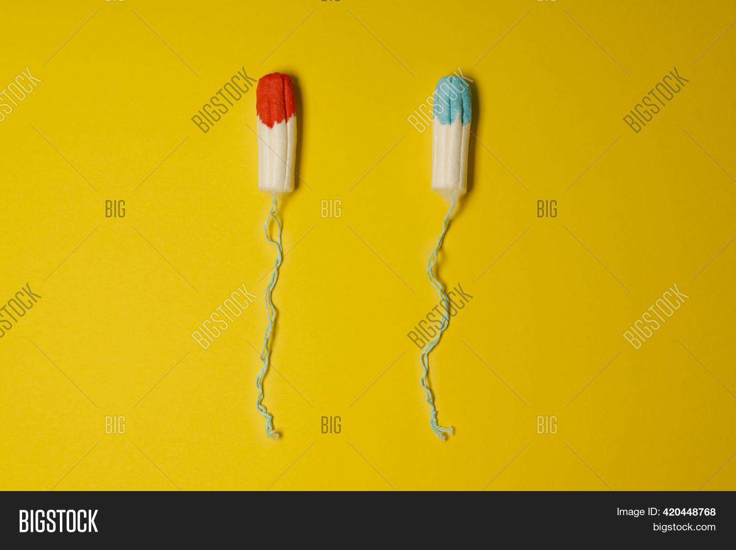 Tampons Soaked Blue Image & Photo (Free Trial) | Bigstock