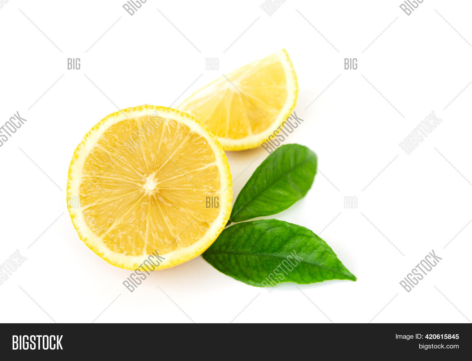 Fresh Lemon Cut On Image & Photo (Free Trial) | Bigstock
