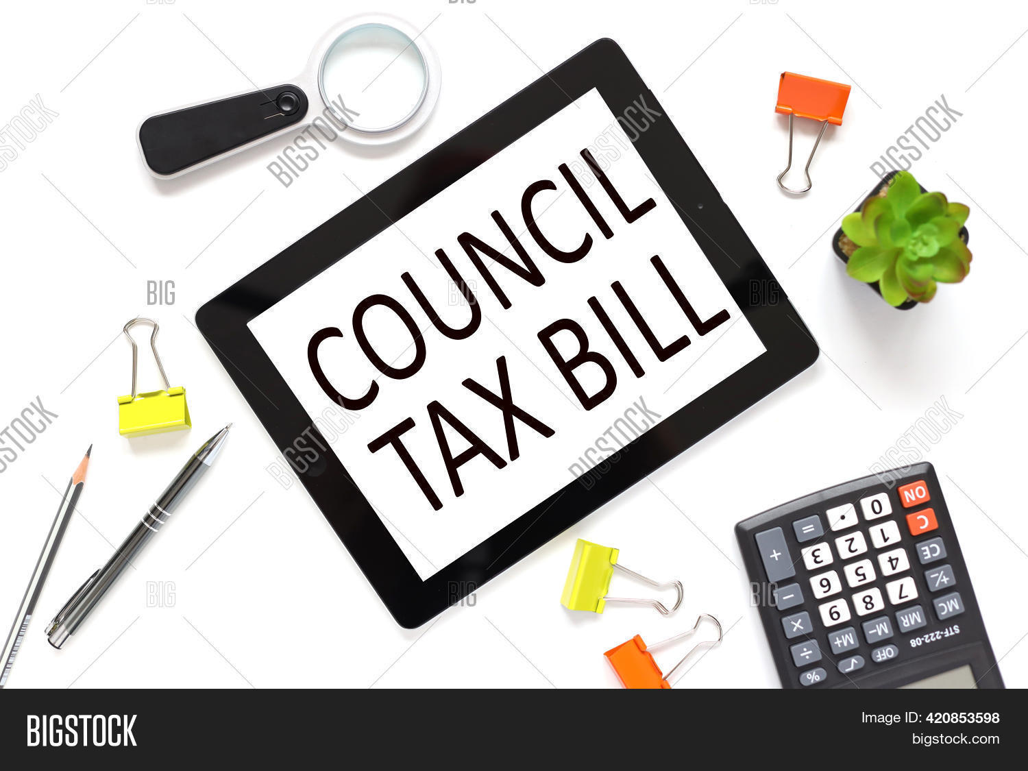 Council Tax Bill. Text Image & Photo (Free Trial) | Bigstock