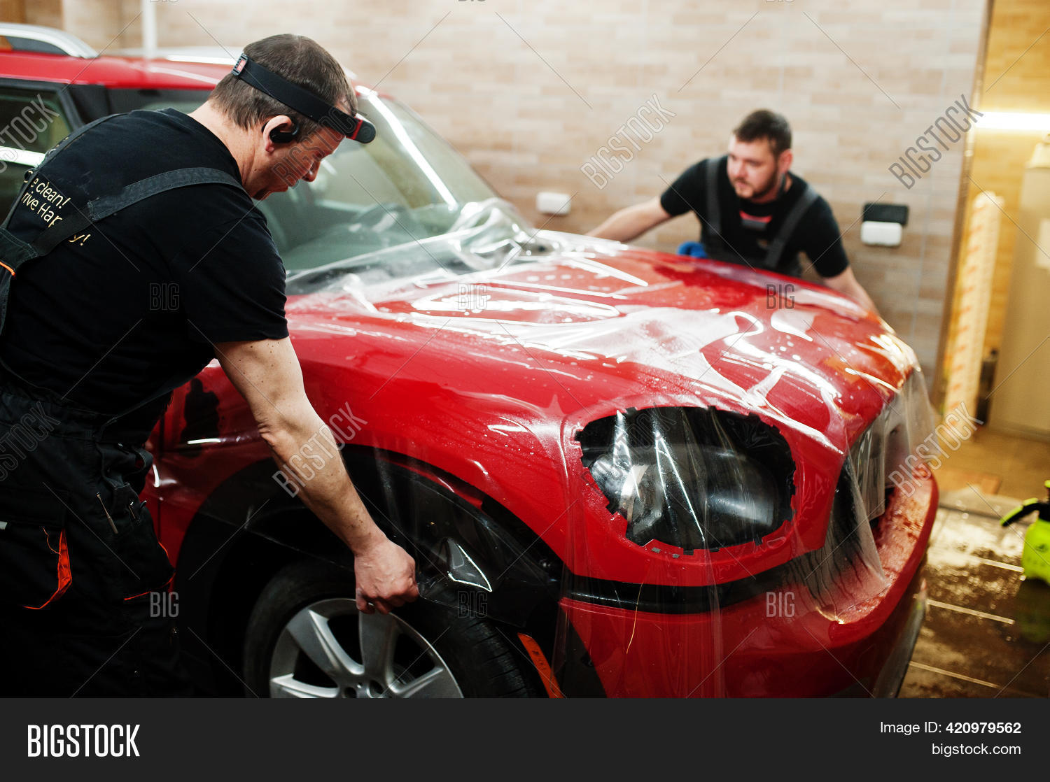 Car Service Worker Put Image & Photo (Free Trial) | Bigstock