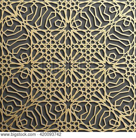 Gold Islamic Art 3d Vector & Photo (Free Trial) | Bigstock