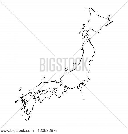 Outline Map Japan Vector & Photo (Free Trial) | Bigstock